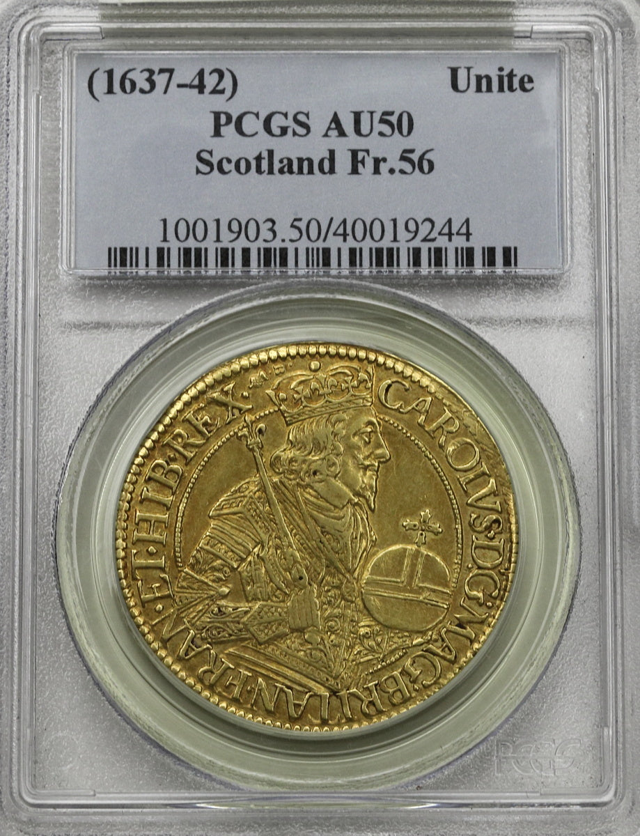スコットランド 1637-42年 チャールズ1世 ユナイト金貨 AU50：40019244 ｜アンティークコイン・モダンコイン ...
